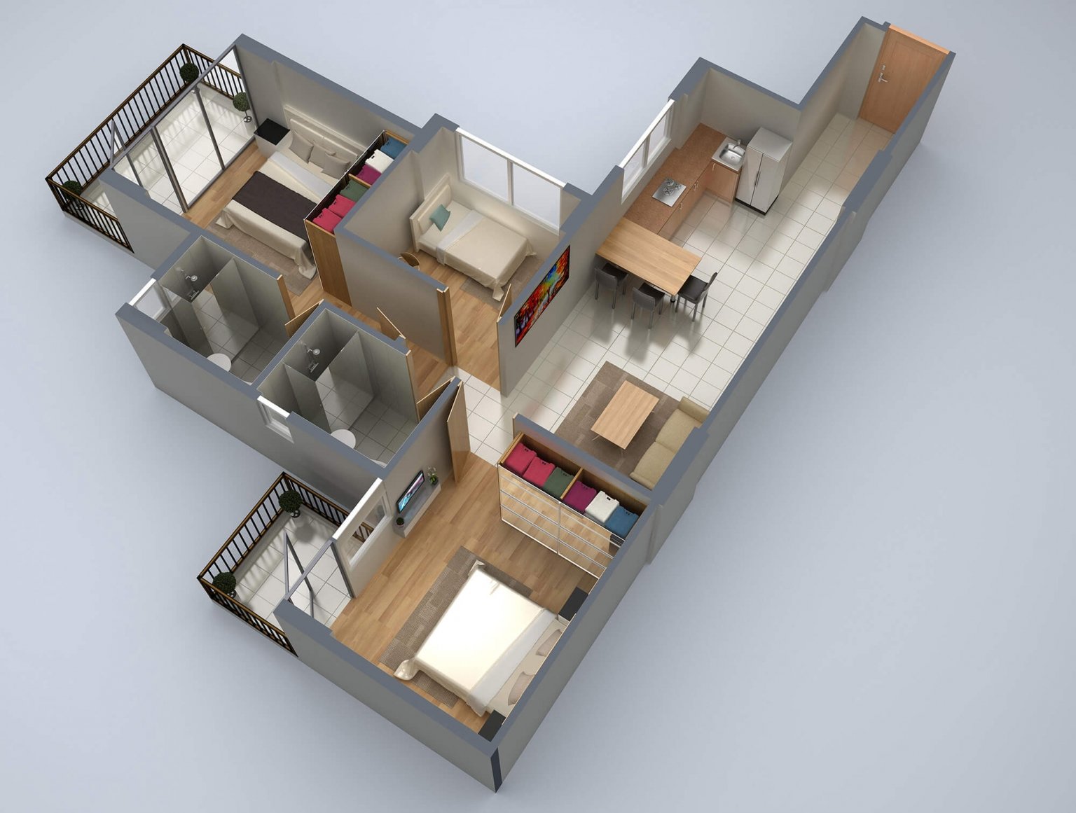 3D Floor Plan – Skrenders | 3D Rendering Company