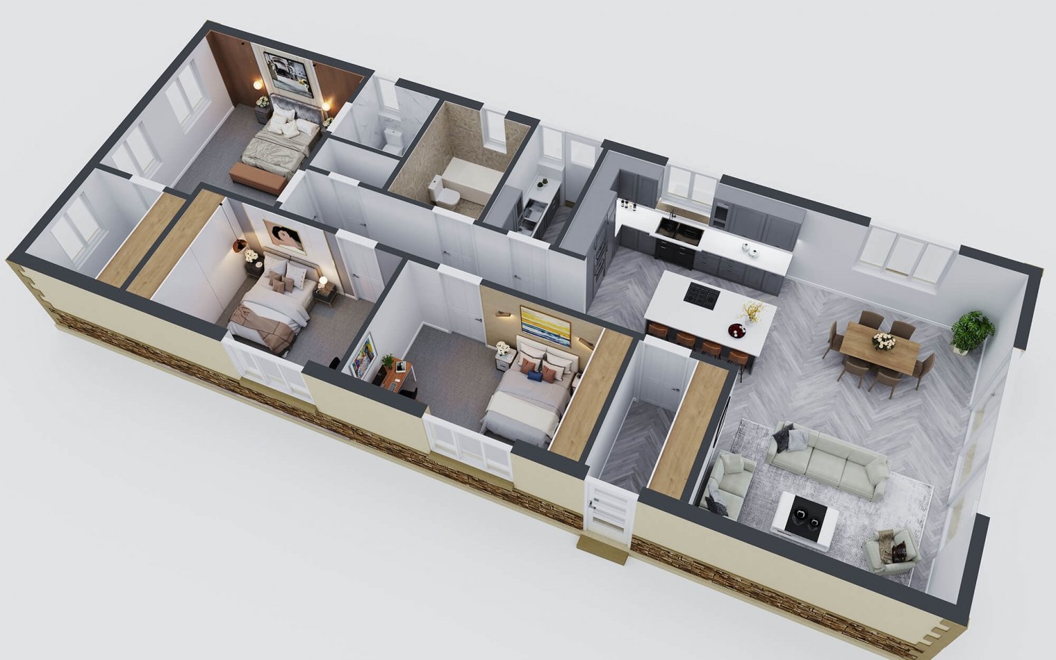 3D Floor Plan – Skrenders | 3D Rendering Company